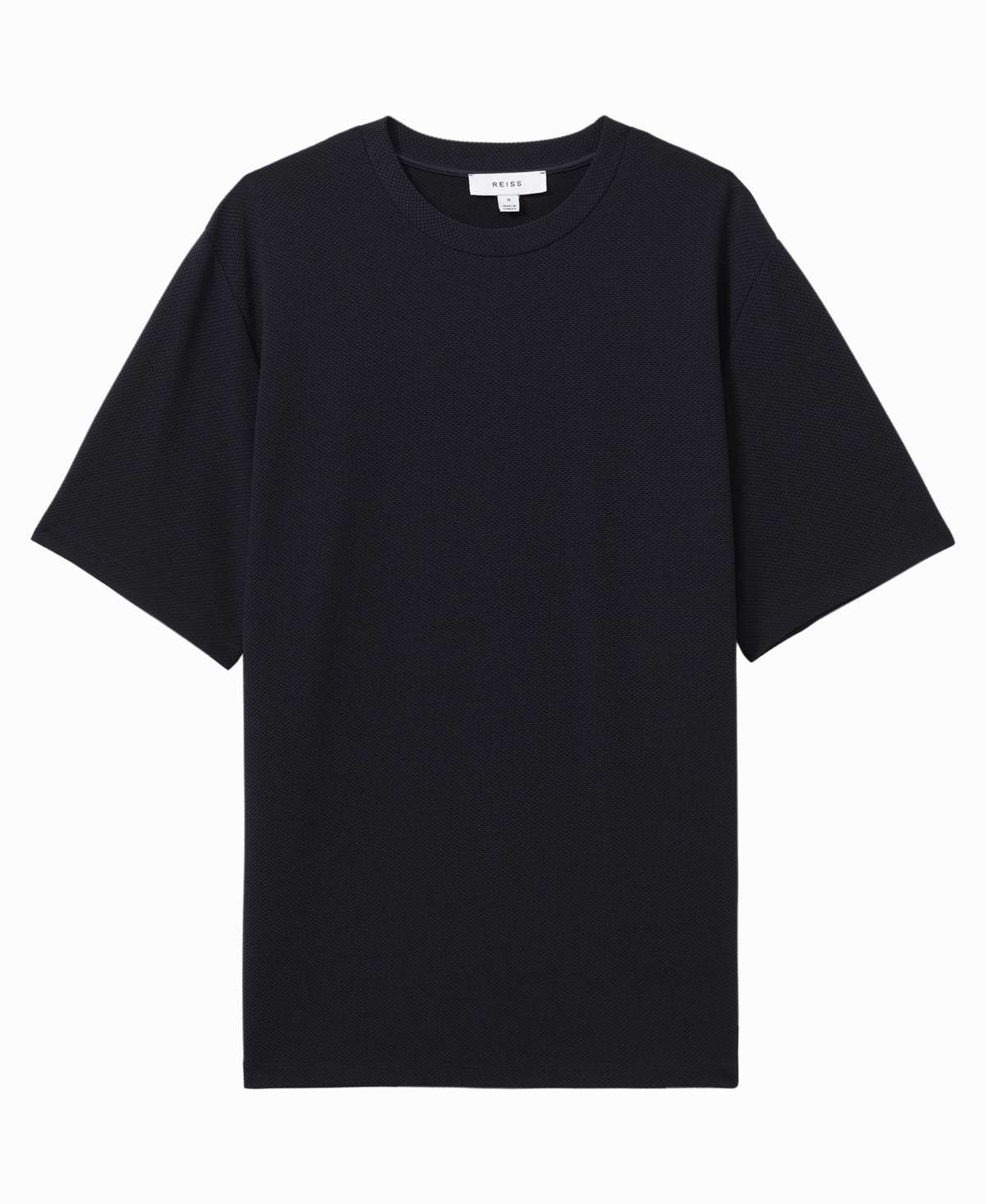Click here for Reiss Mens Textured Crew-Neck T-Shirt - Navy prices