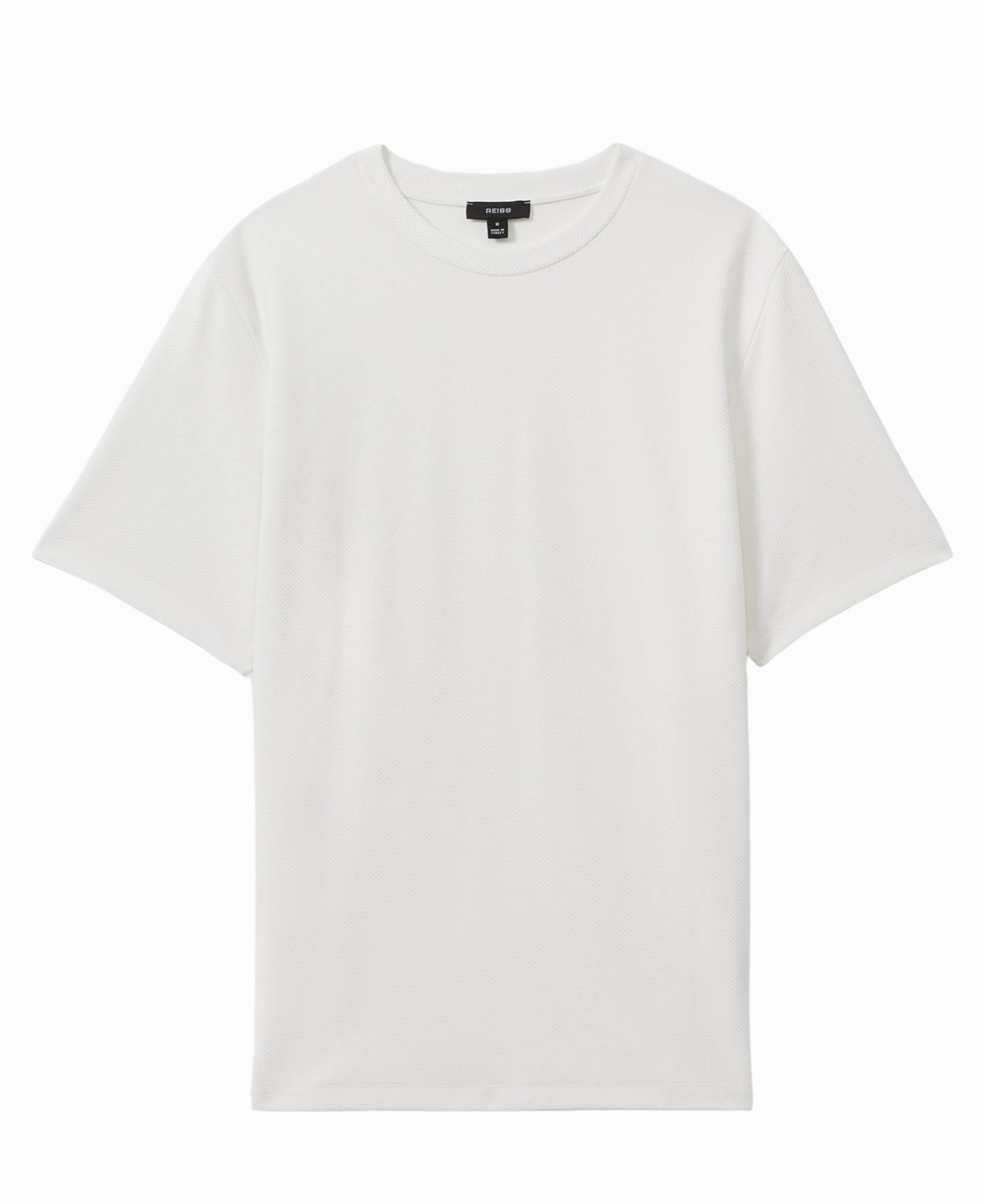 Click here for Reiss Mens Textured Crew-Neck T-Shirt - Off White prices