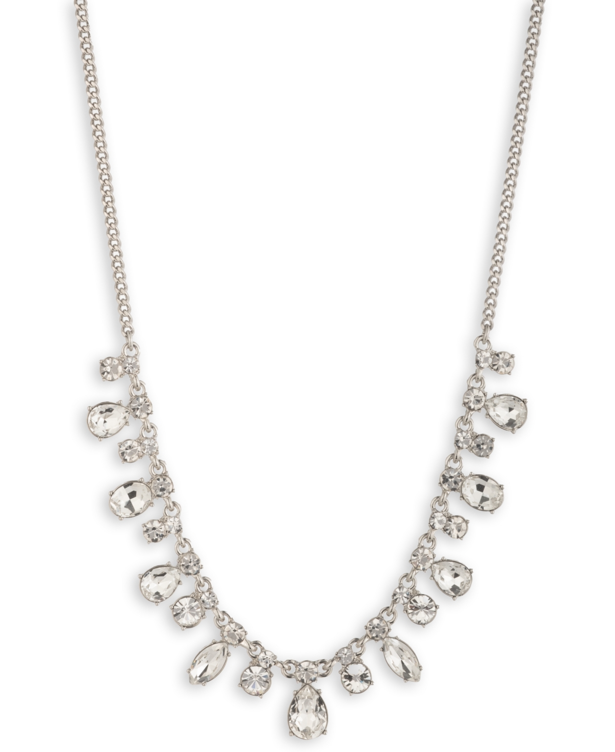 Click here for Givenchy Multi-Stone 16 Statement Necklace - Silve... prices