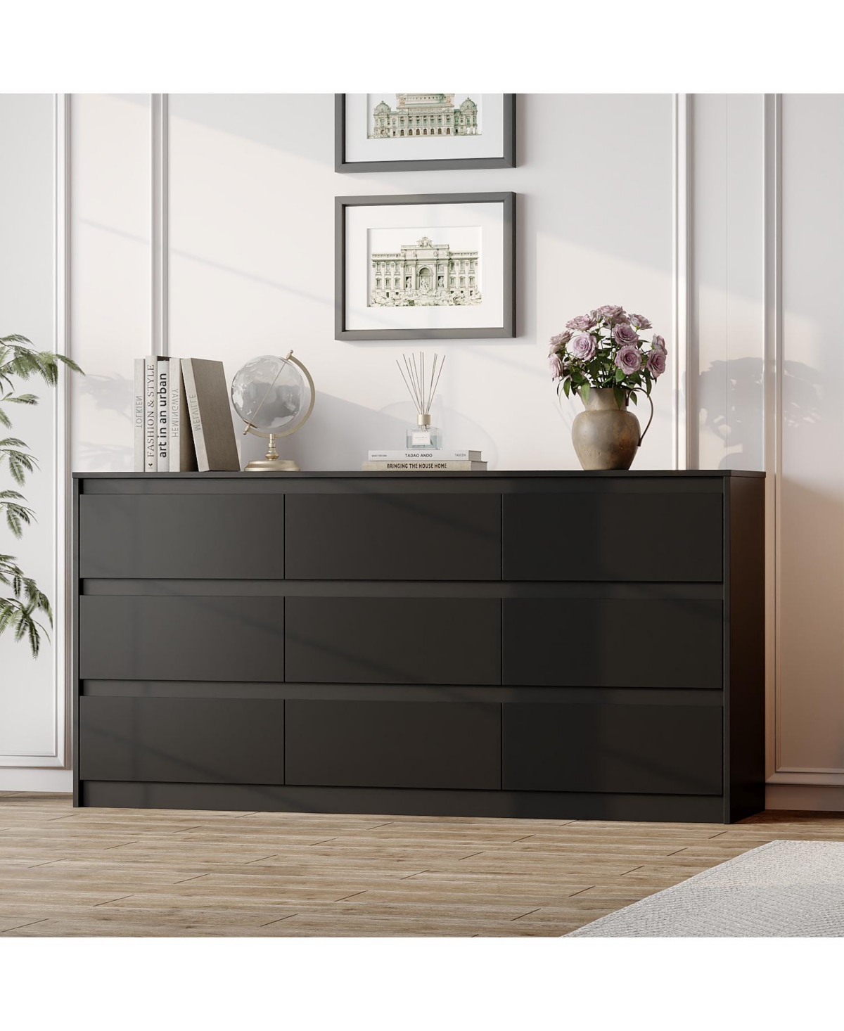 Click here for Homsee 4-Drawers Dark Brown Chest of Drawer Accent... prices