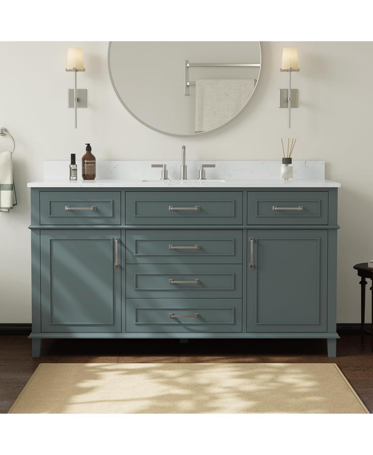Click here for Busdays 60 Inch Bathroom Vanity with Sink  Single... prices