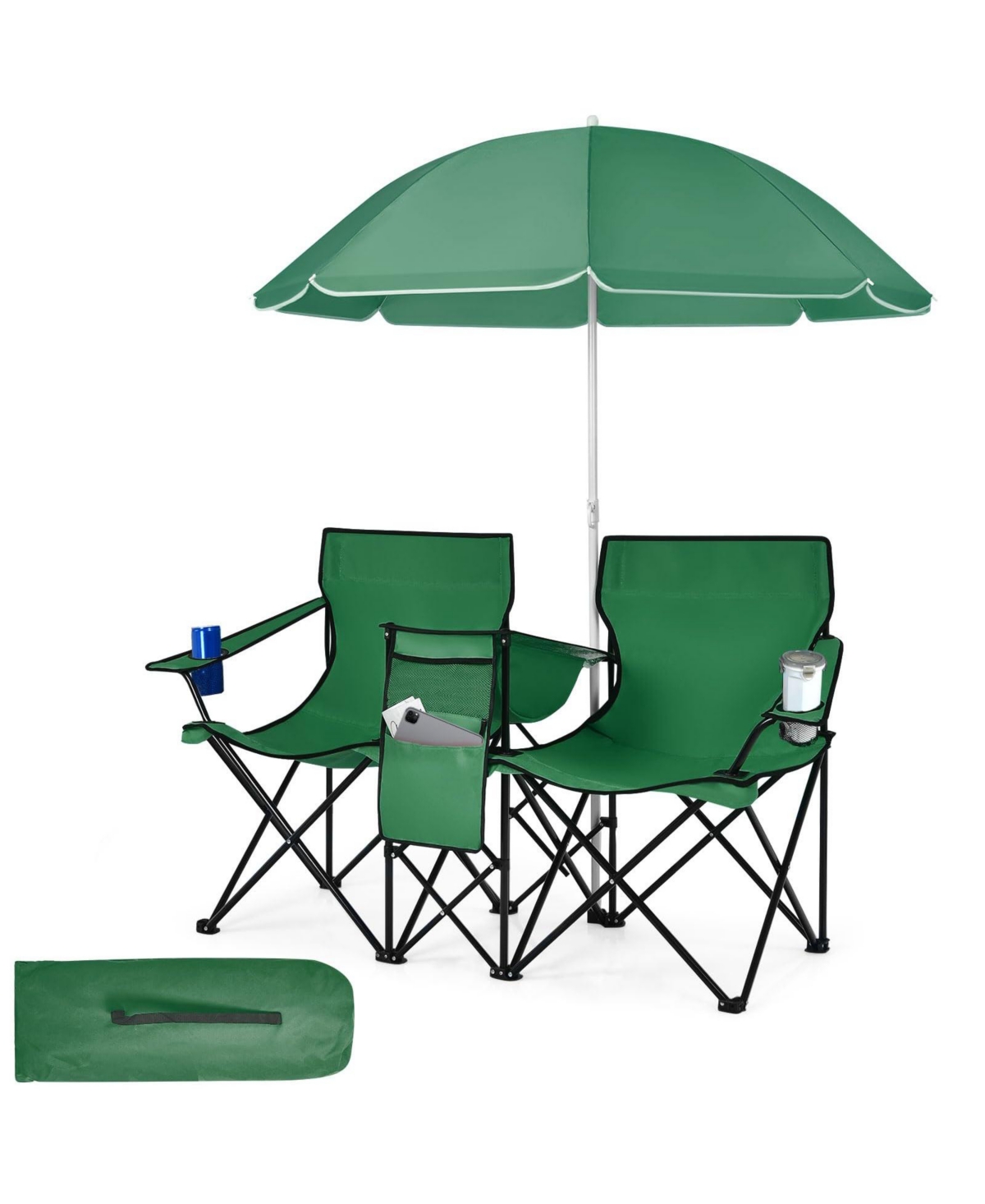 Click here for Mecale Portable Folding Double Picnic Chair with U... prices
