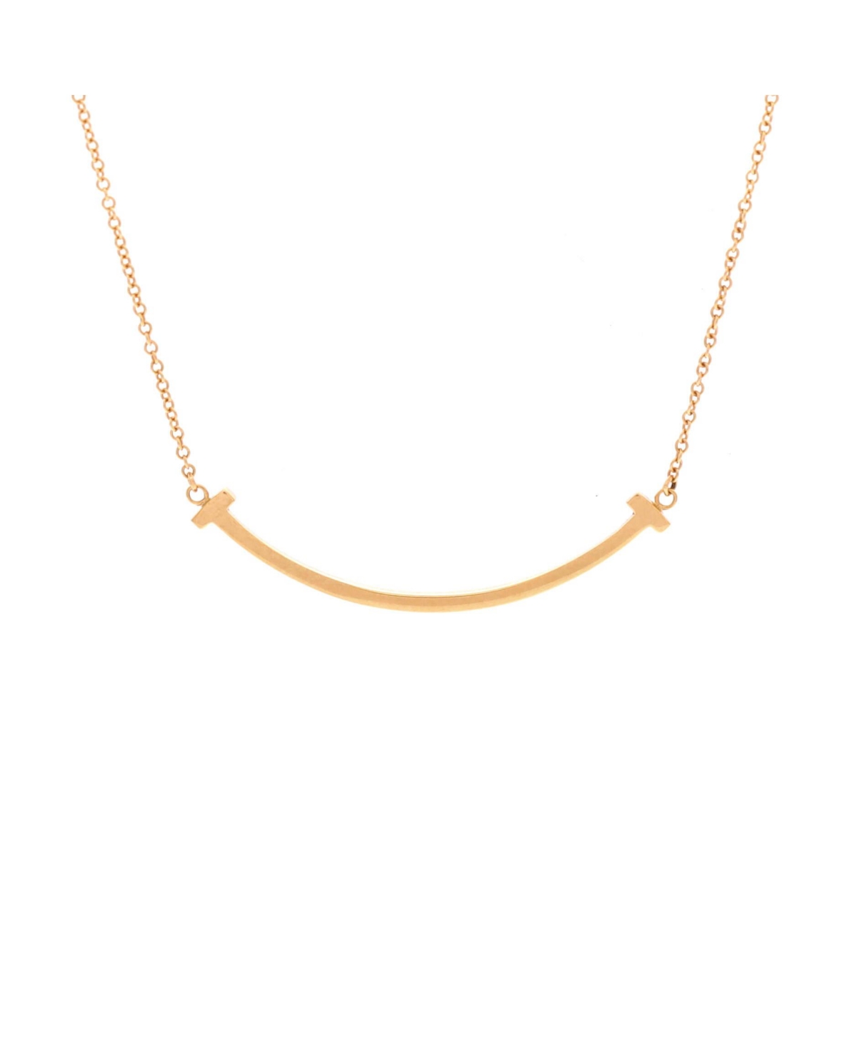 Click here for Pre-Owned Tiffany & Co T Smile Pendant Necklace -... prices