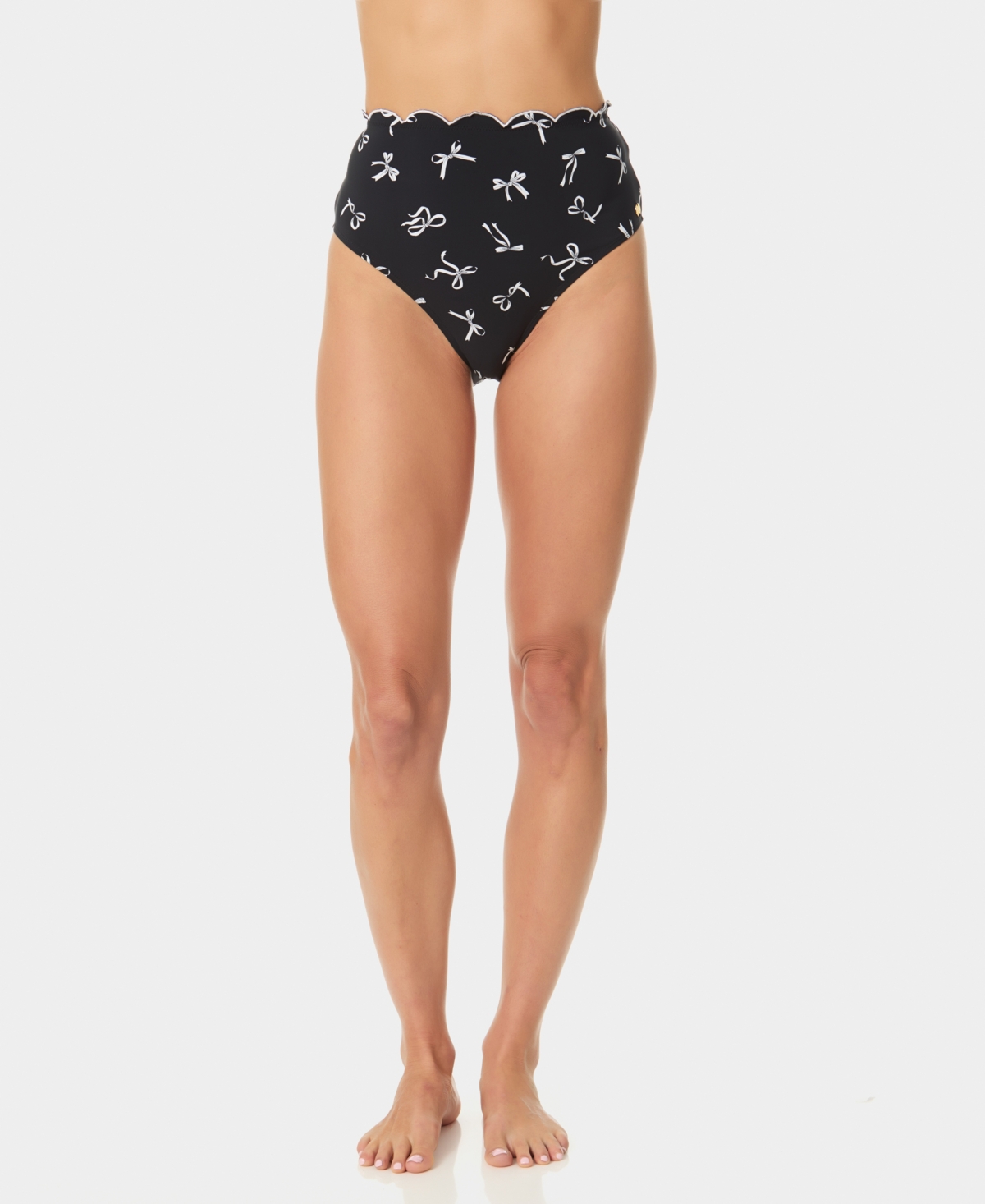 Click here for CeCe Womens Scallop Contrast High Waist Brief Bott... prices