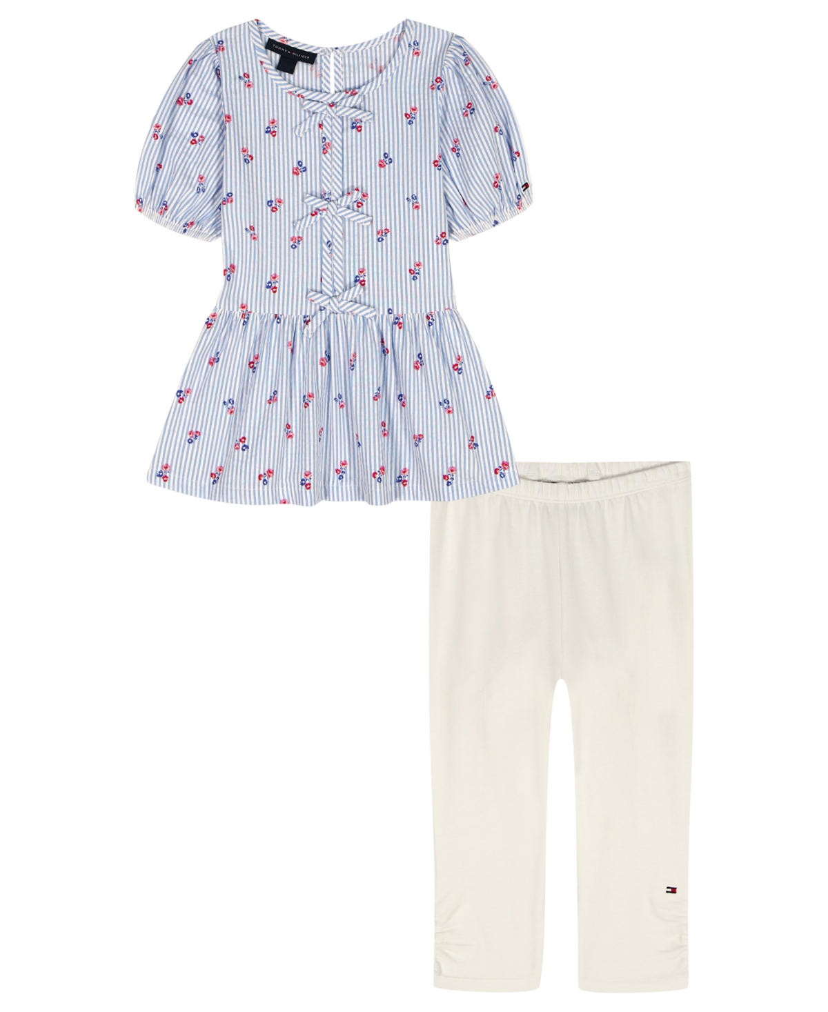 Click here for Tommy Hilfiger Toddler Girls 2T-4T Round Neck Top... prices