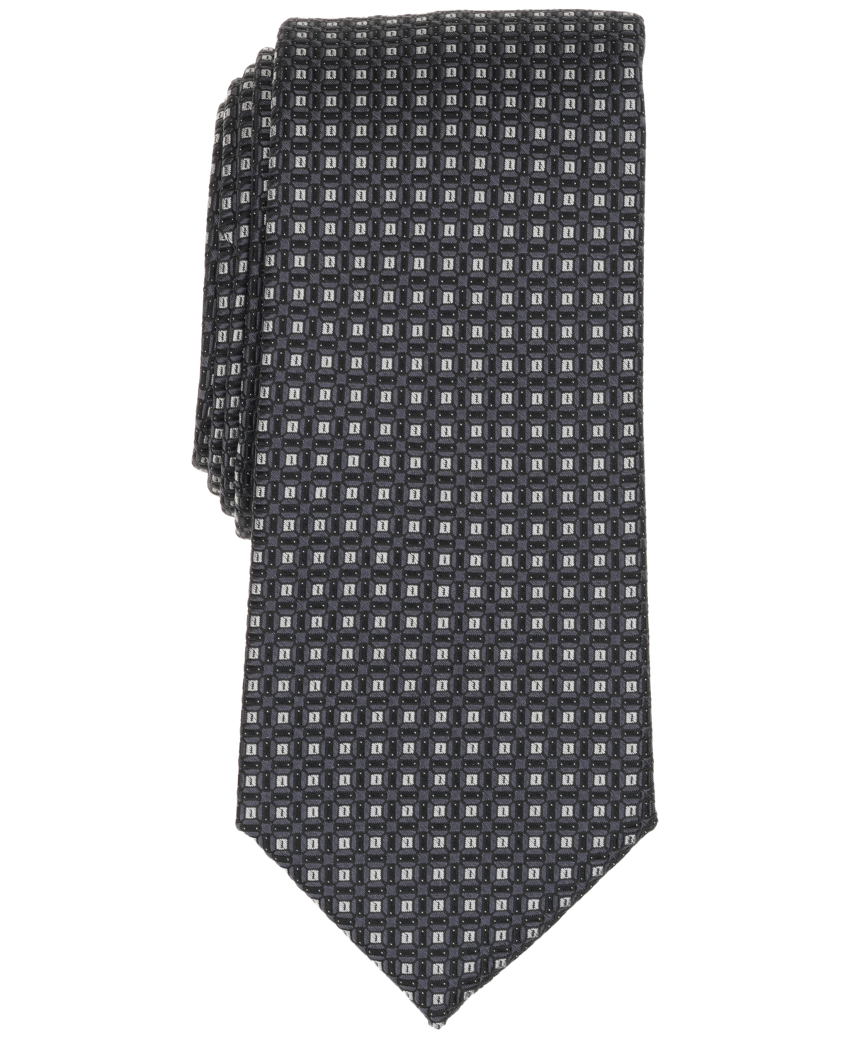 Click here for Michael Kors Mens Majestic Geometric Tie - Black prices