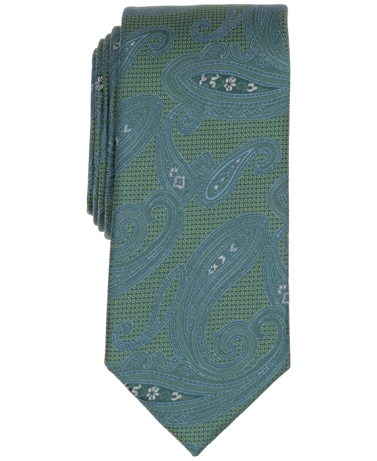 Click here for Michael Kors Mens Canary Paisley Tie - Dark Green prices
