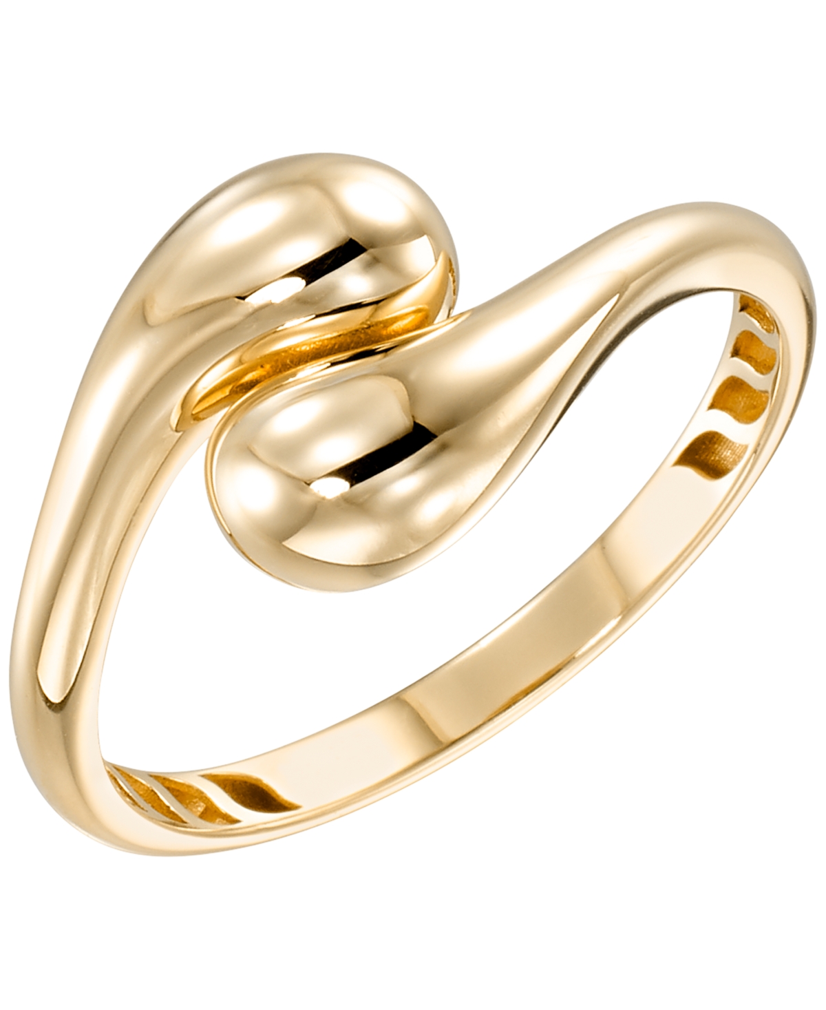 Click here for Macys Bypass Teardrop Ring in 10k Yellow Gold - Ye... prices
