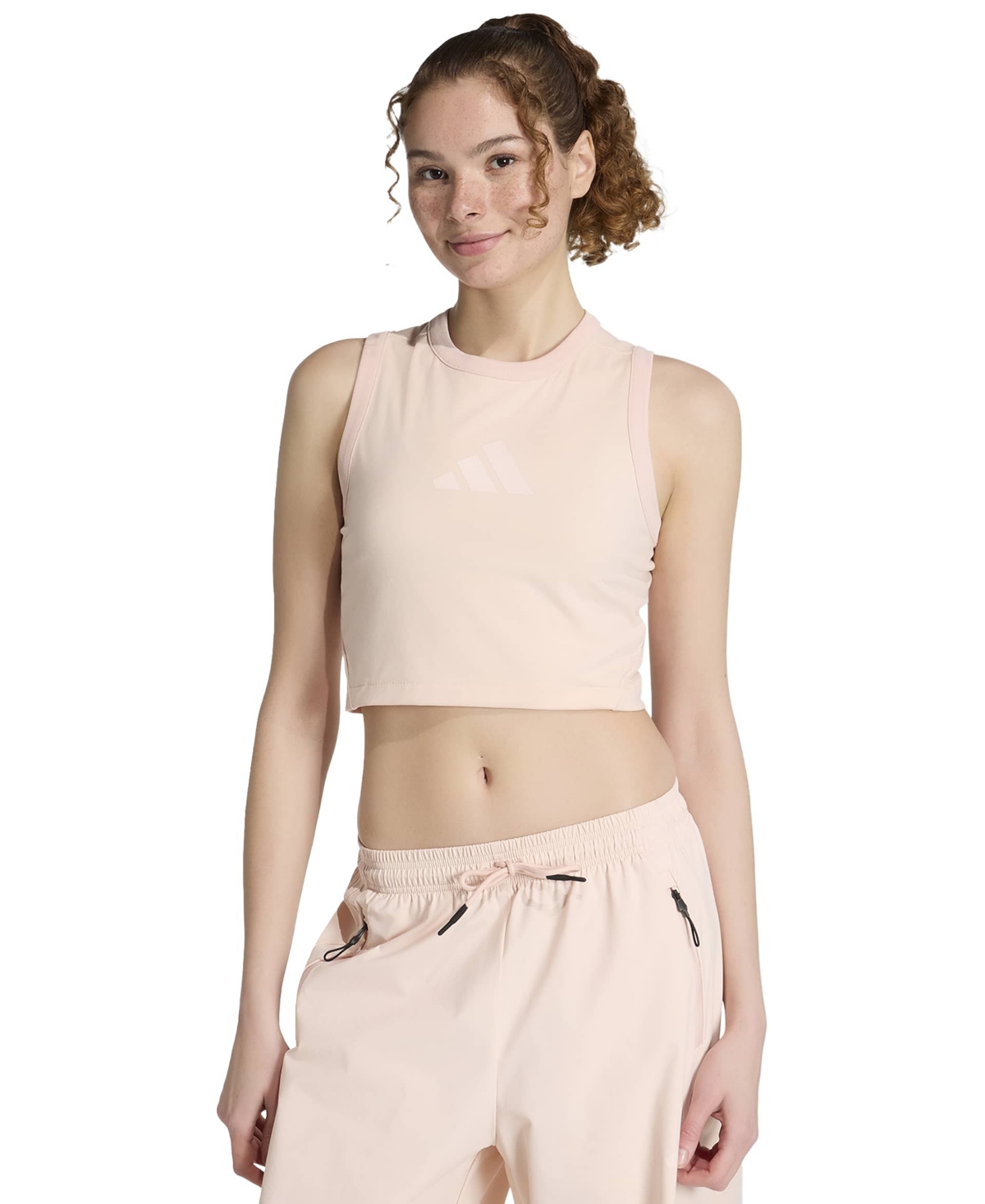 Click here for adidas Womens Sportswear Crewneck Tank Top - Blush... prices