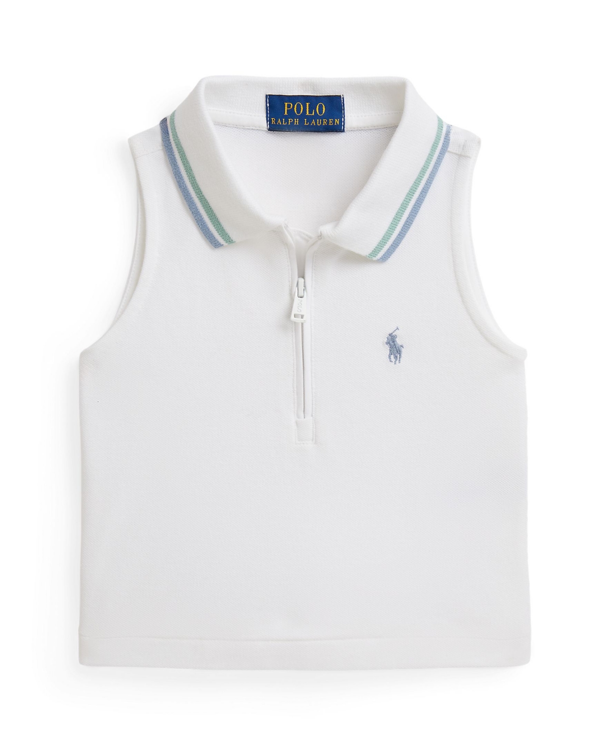 Click here for Polo Ralph Lauren Girls 2T-6X Stretch Mesh Half-Zi... prices