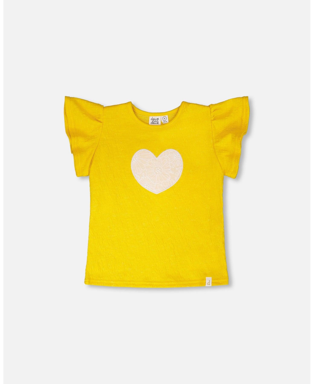 Click here for Deux par Deux Big Girls Crinkle Jersey Top Yellow... prices