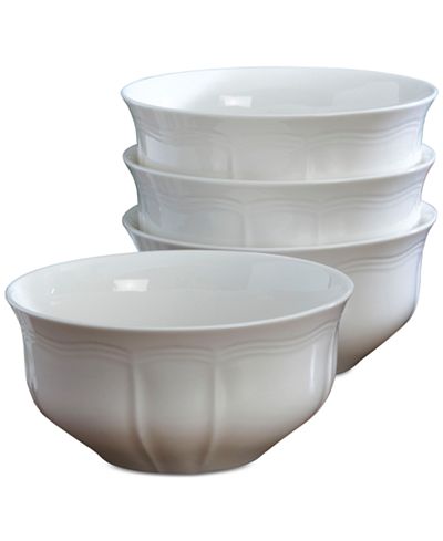 Mikasa Dinnerware, Set of 4 Antique White Cereal Bowls - Dinnerware ...