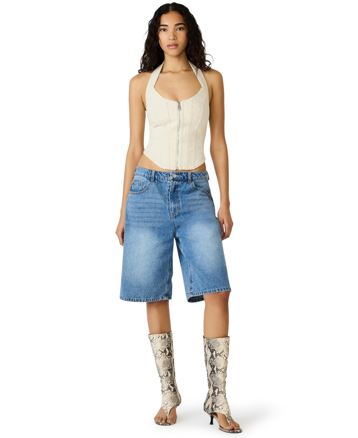 Click here for Steve Madden Womens Natasha Corset Halter Neck Top... prices