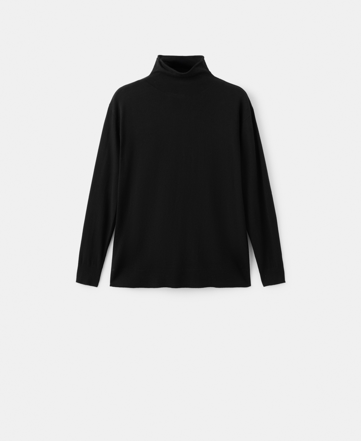 Click here for Mango Womens Turtleneck Knit Sweater - Black prices