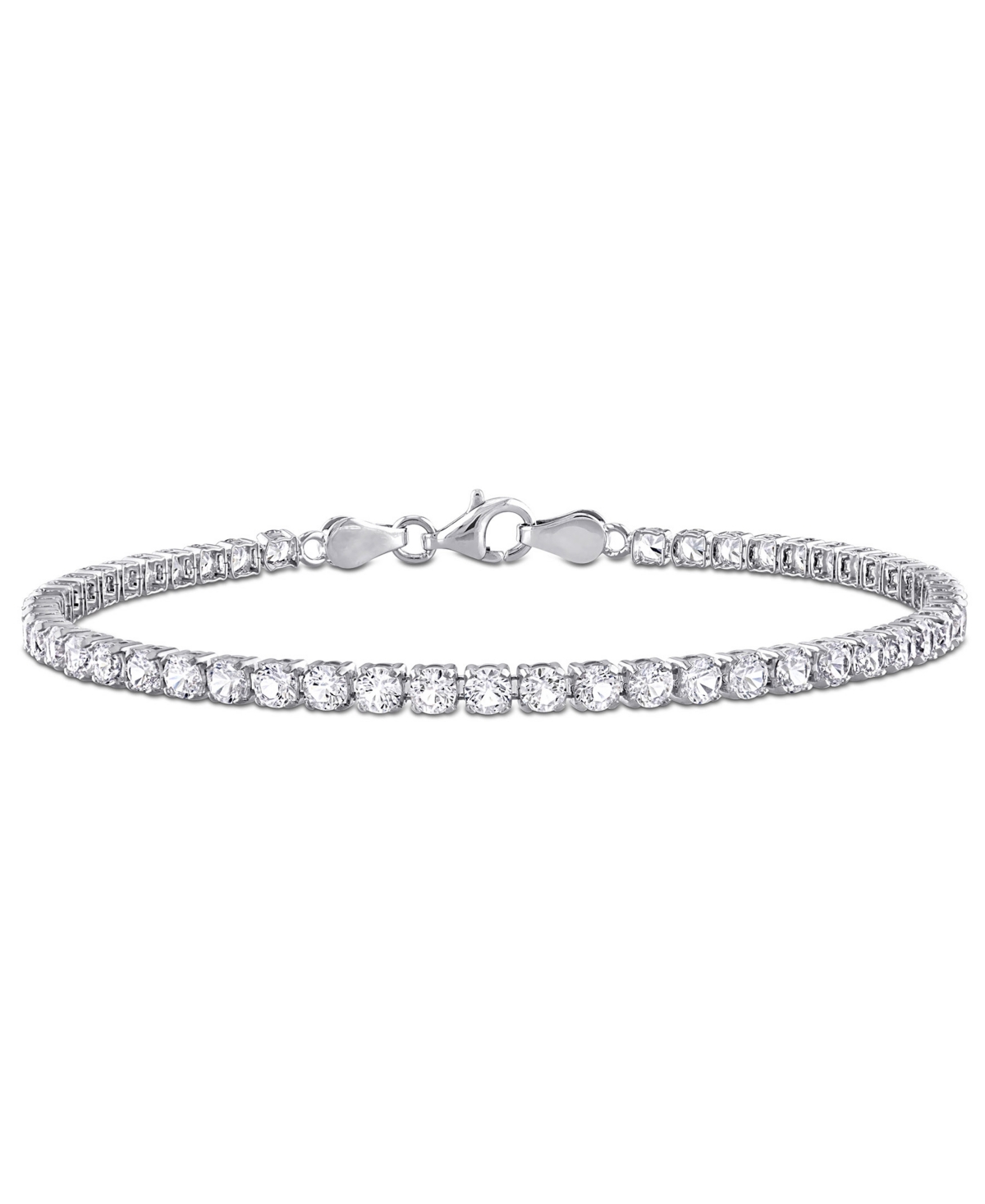 Click here for Macys Created Pink Sapphire (6-1/8 ct. t.w.) Tenni... prices