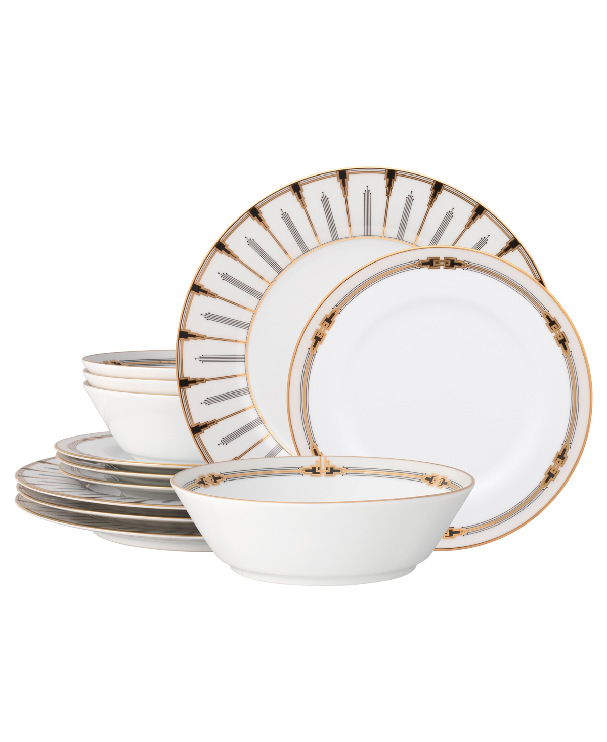 Click here for Noritake Empire Gold-Tone 12-Pc. Dinnerware Set  S... prices