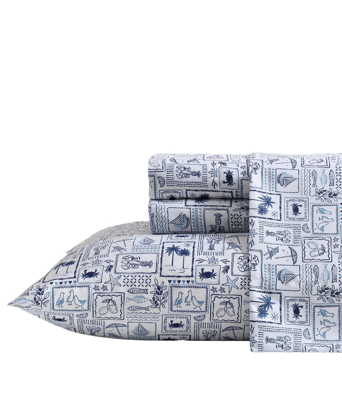 Click here for Nautica Printed Cooling Microfiber 3-Pc. Sheet Set... prices