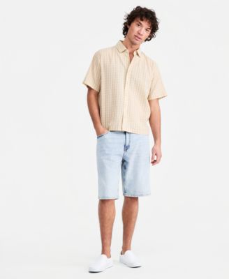 Click here for Sun Stone Mens Nolan Plaid Shirt Montauk Denim Sho... prices