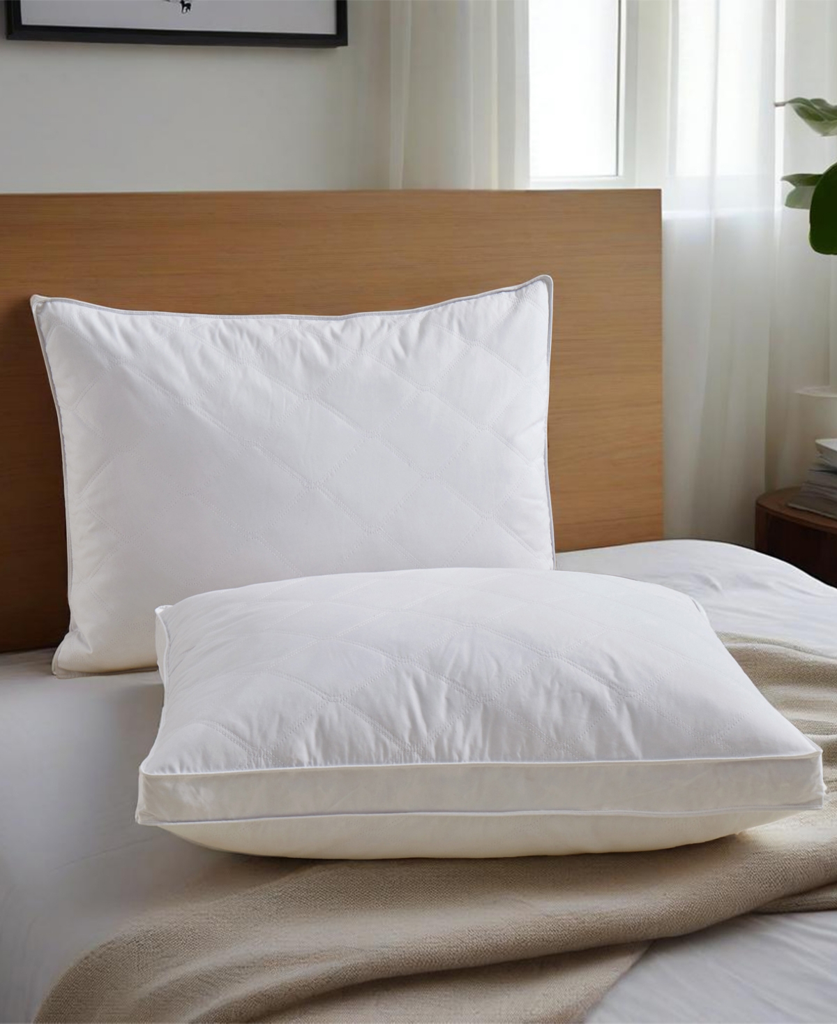 Click here for Unikome Medium Density Goose Feather Gusset 2-Pack... prices