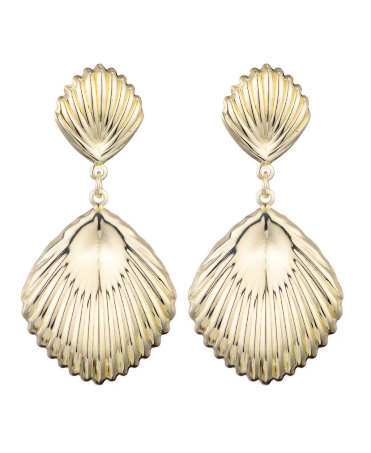 Click here for Adornia Gold Deco Inspired Drop Earrings - Gold prices