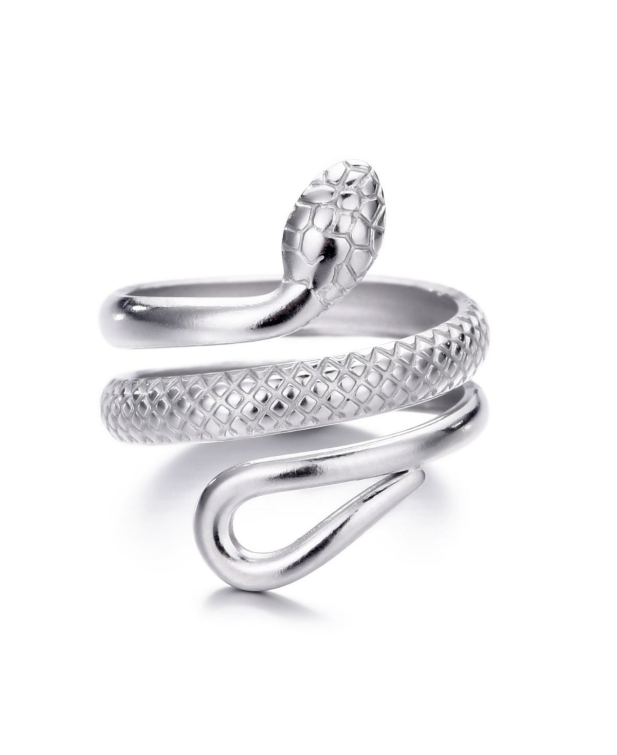 Click here for Adornia Tarnish Resistant Silver Curvy Snake Ring... prices
