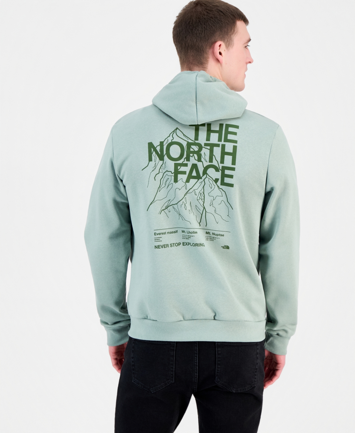 Click here for The North Face Mens Mtn Top Hoodie - Slate Moss prices