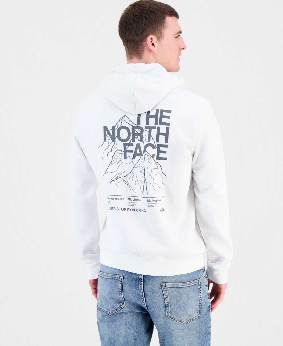 Click here for The North Face Mens Mtn Top Hoodie - TNF White prices