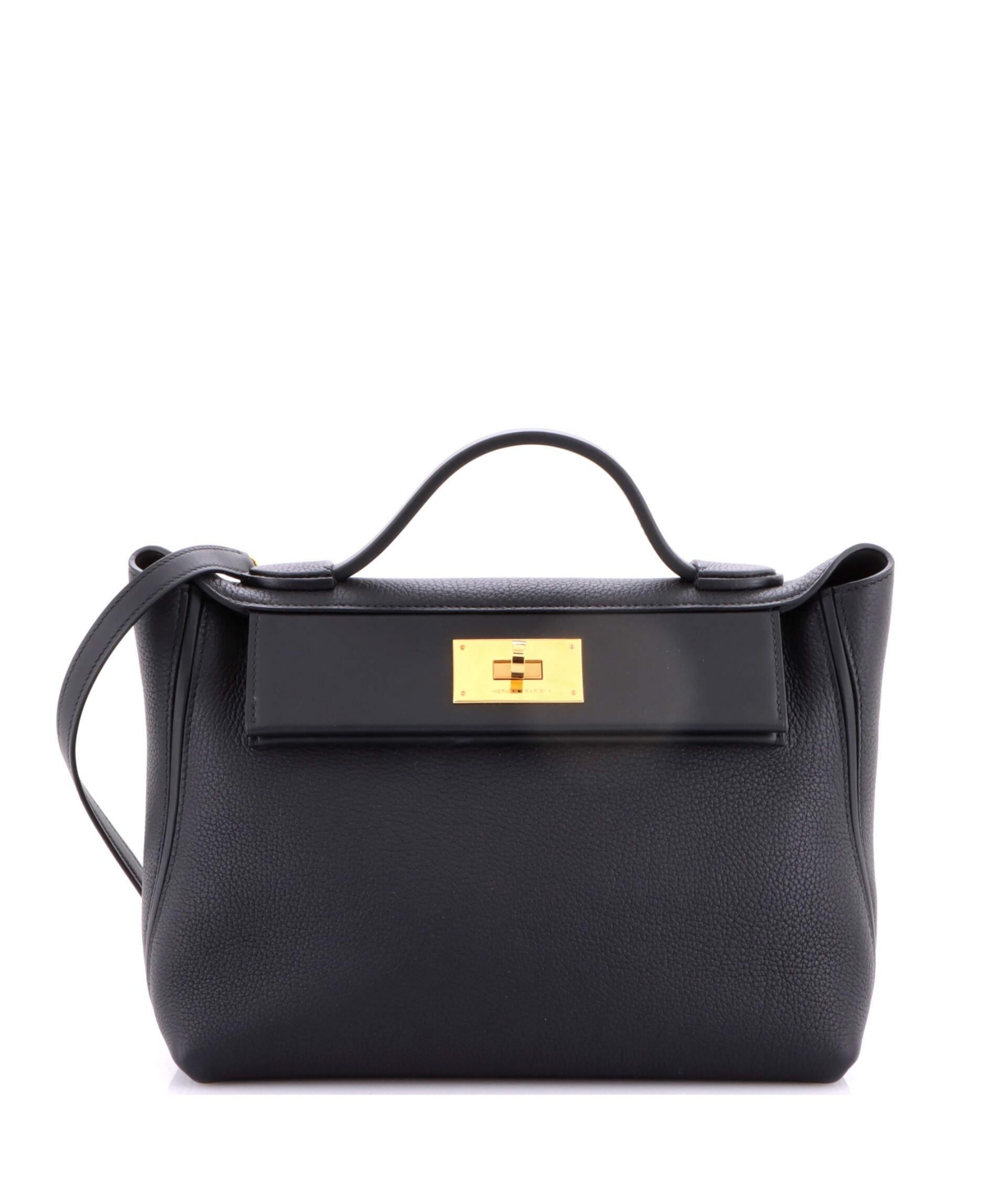 Click here for Pre-Owned HERMES 29 24/24 Bag Togo with Swift - Bl... prices