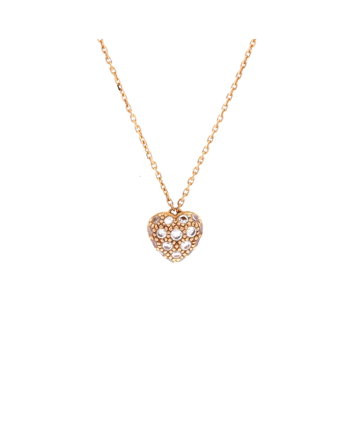 Click here for Pre-Owned Cartier Heart Pendant Necklace - 18k ros... prices