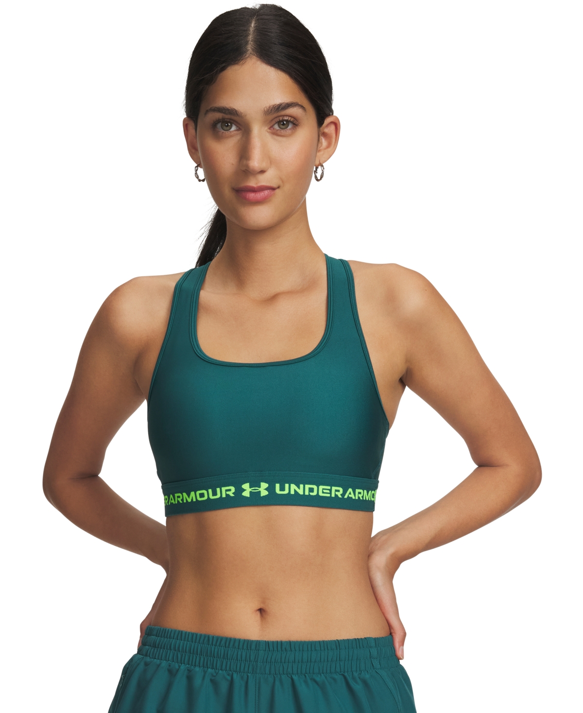 Click here for Under Armour Womens Mid-Impact Crossback Bra - Rac... prices