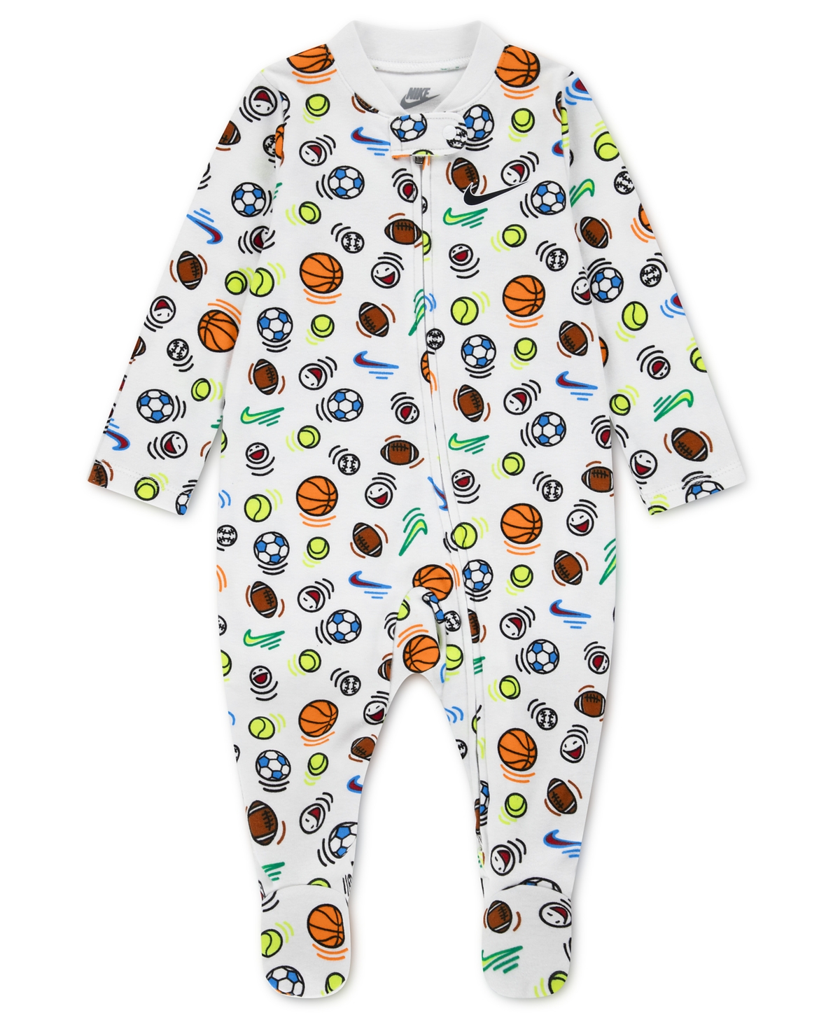 Click here for Nike Baby Boys Sportball Printed Footed Coverall -... prices