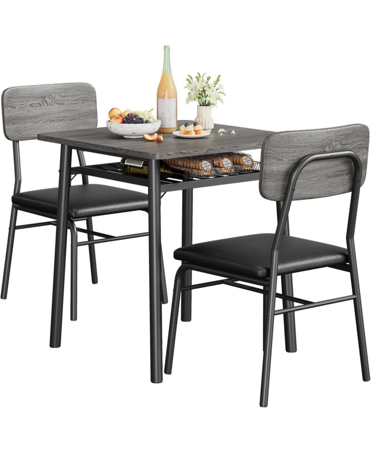 Click here for gaomon 3-Piece Dining Table Set for 2 with Storage... prices