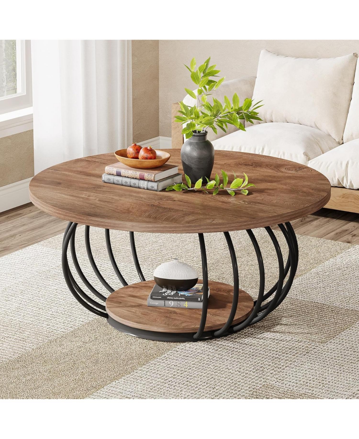 Click here for Tribesigns Round Coffee Table for Living Room  39.... prices