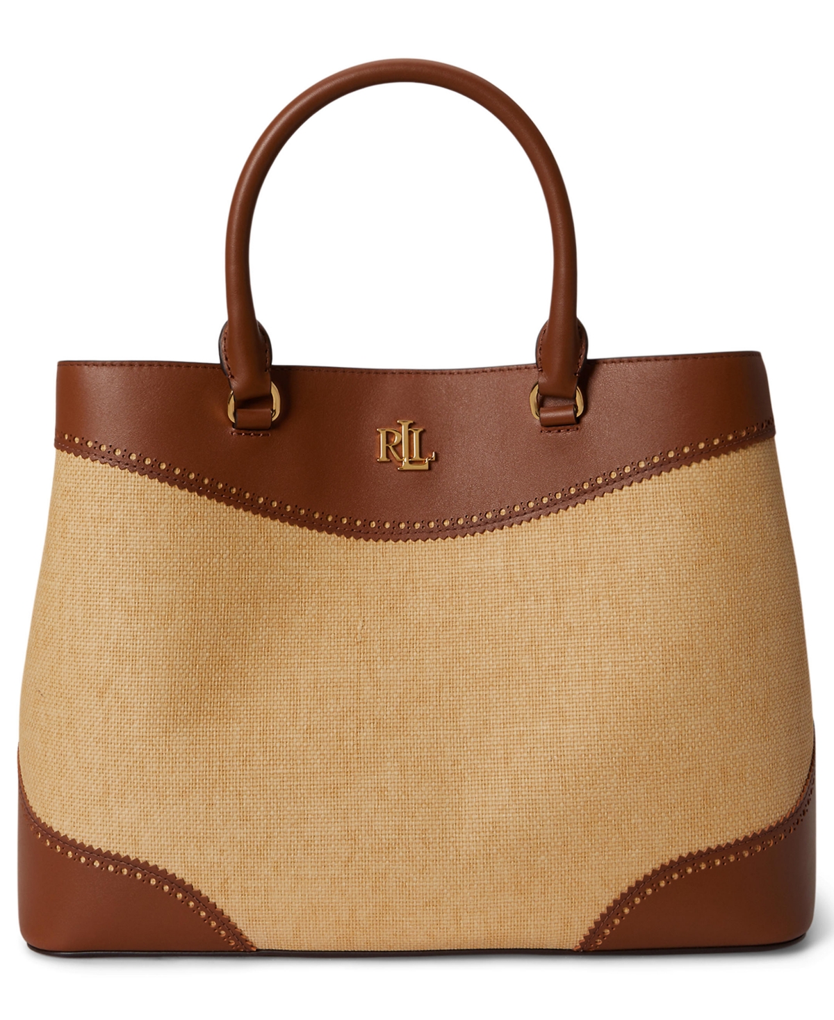 Click here for Lauren Ralph Lauren Large Marcy Satchel Bag - Dark... prices