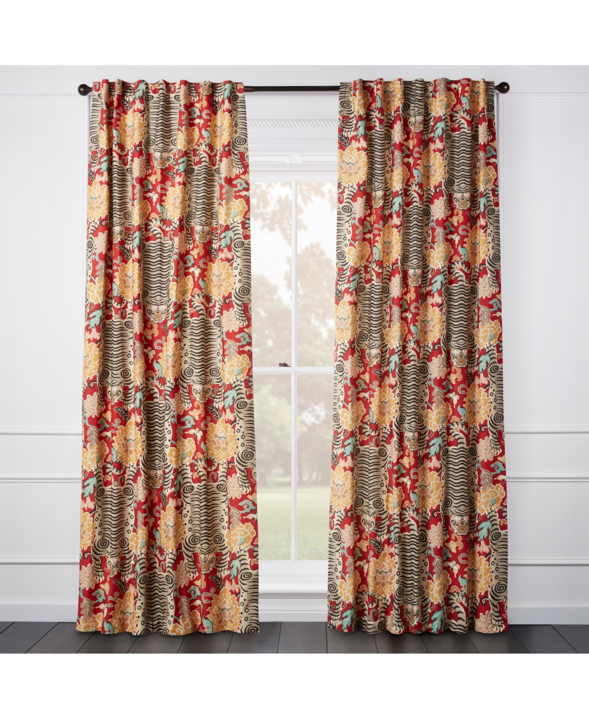 Click here for Z Gallerie Nimer Pattern Curtain - Gold prices