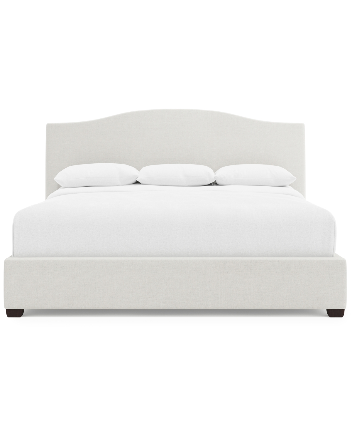 Click here for Graham Twin Upholstered Bed - White prices