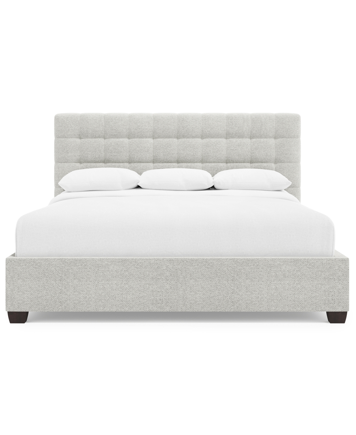 Click here for Avery California King Upholstered Bed - Light Gray prices
