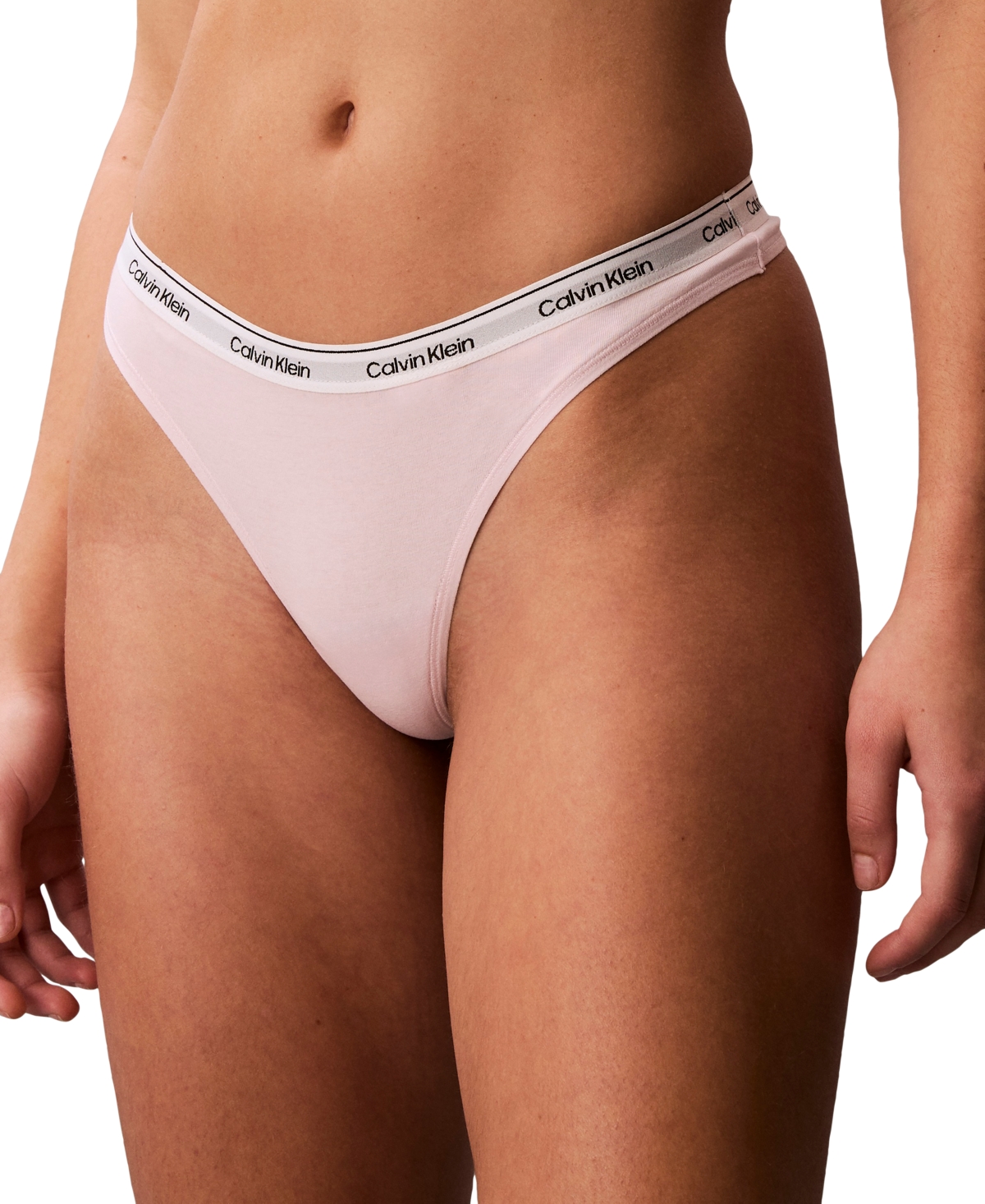 Click here for Calvin Klein Womens Modern Logo Thong Underwear QD... prices