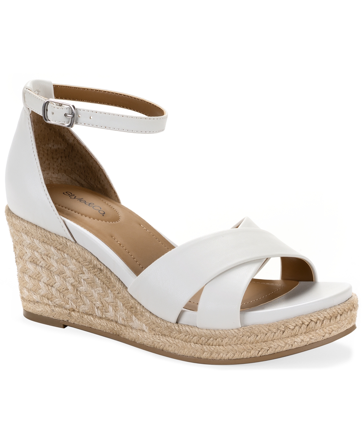 Click here for Style & Co. Womens Theaa X-Band Wedge Espadrilles... prices
