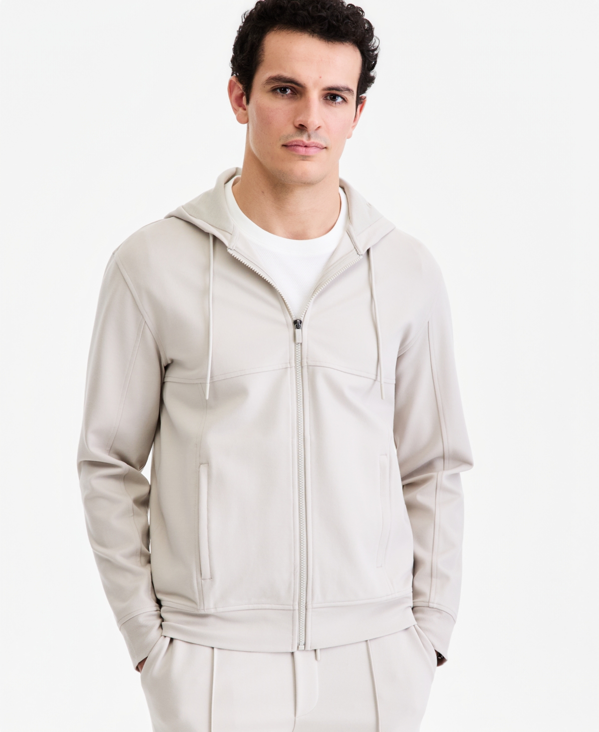Click here for Alfani Mens Long-Sleeve Alfatech Full-Zip Hoodie... prices