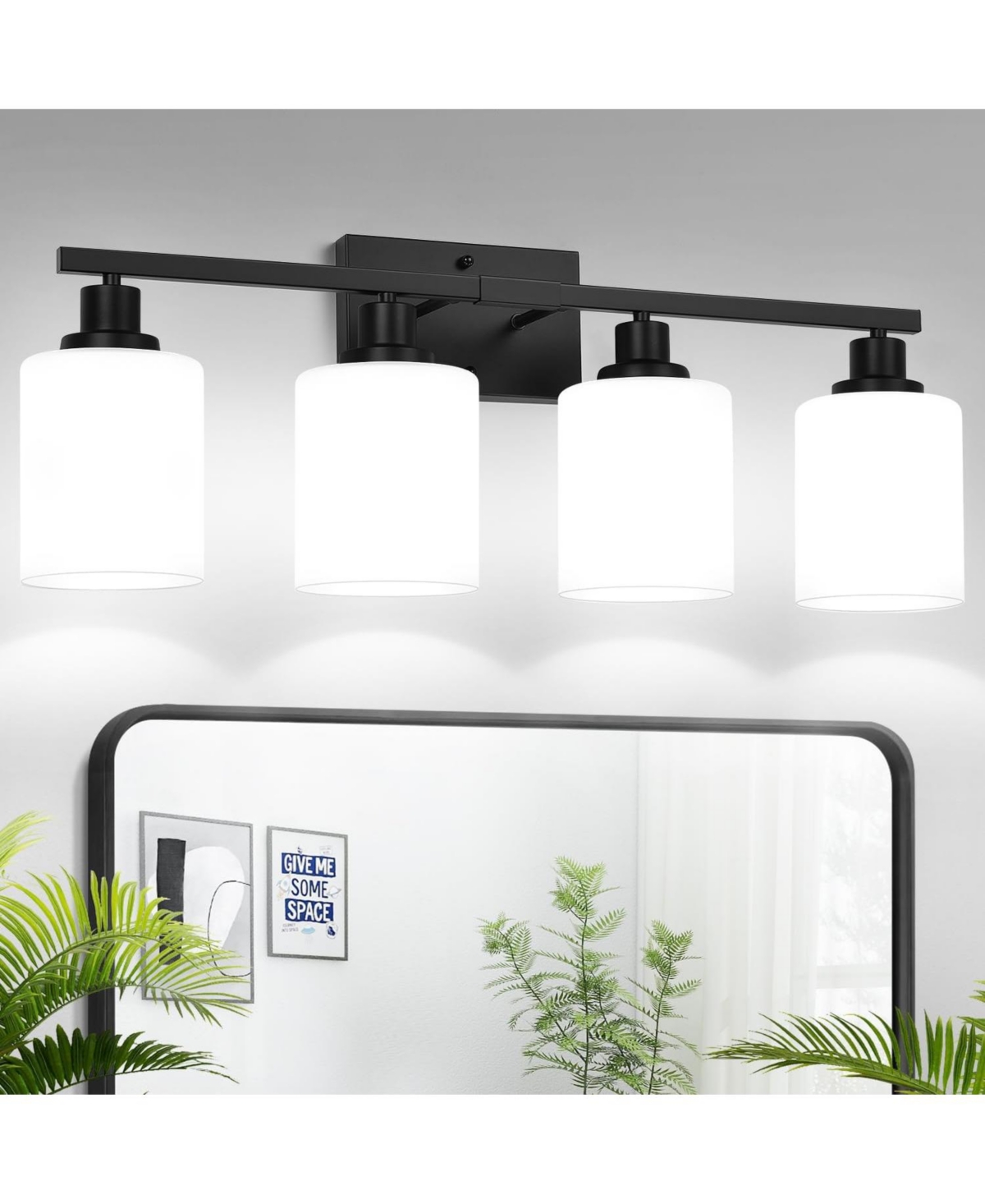 Click here for Busdays 4-Light Bathroom Light Fixtures  with Milk... prices