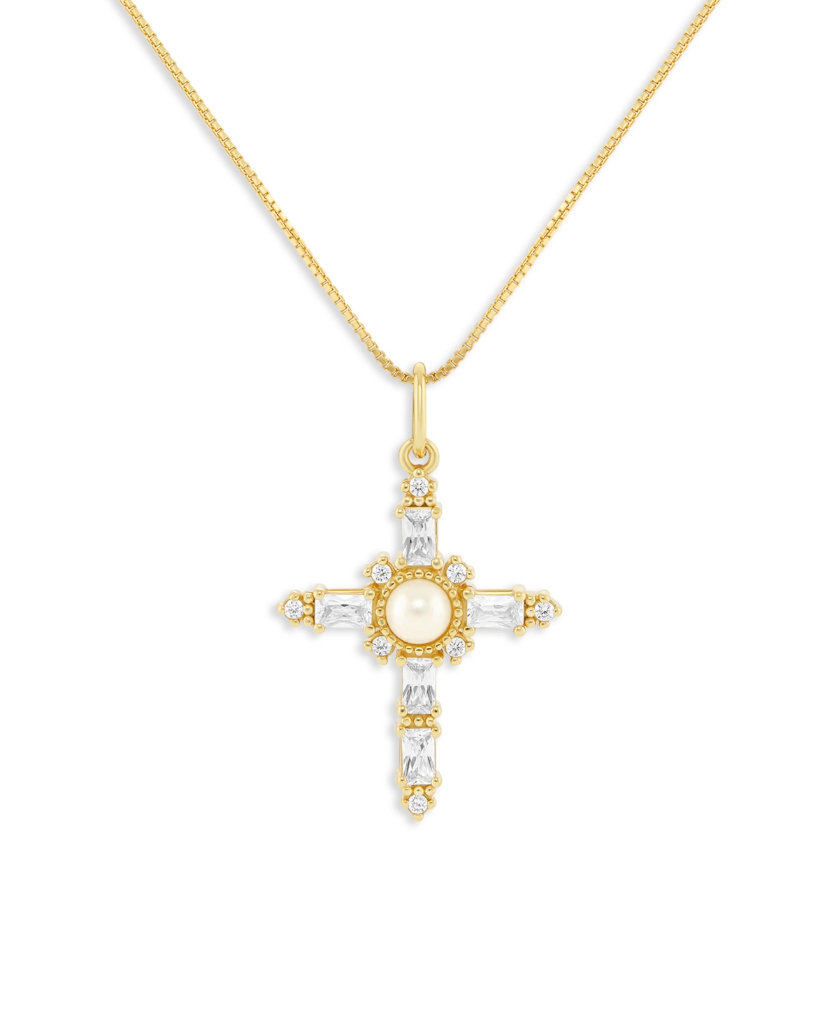Click here for Giani Bernini Gold Plated Cross Pendant Necklace -... prices