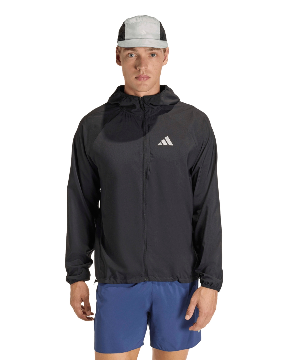 Click here for adidas Mens Hooded Running Jacket - Black prices