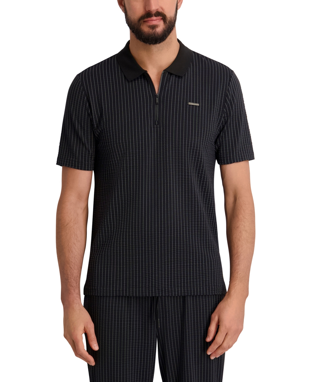 Click here for Karl Lagerfeld Paris Mens Performance Striped Polo... prices