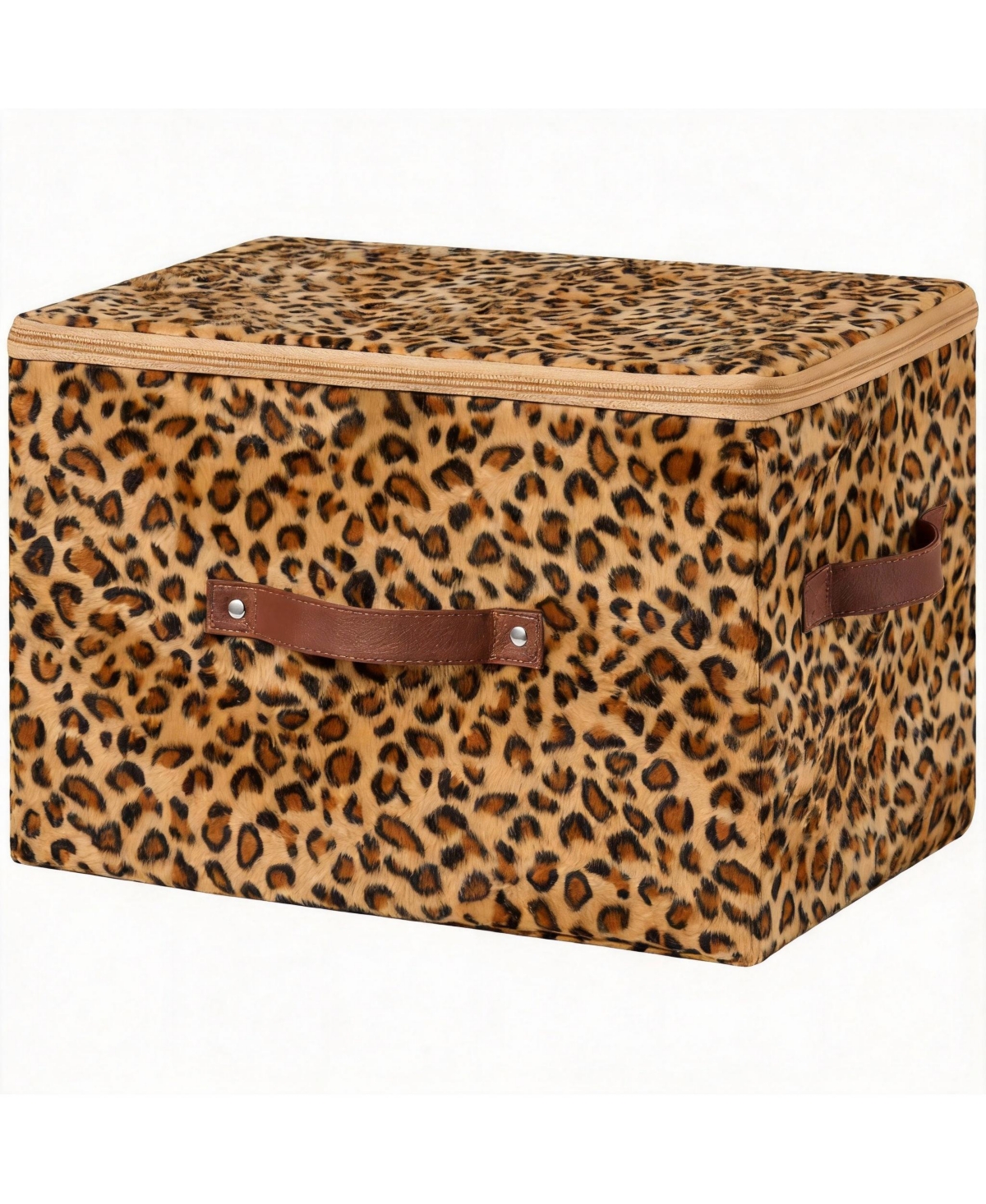 Click here for Yigii Leopard Print Storage Bin with Zipper Lid  P... prices