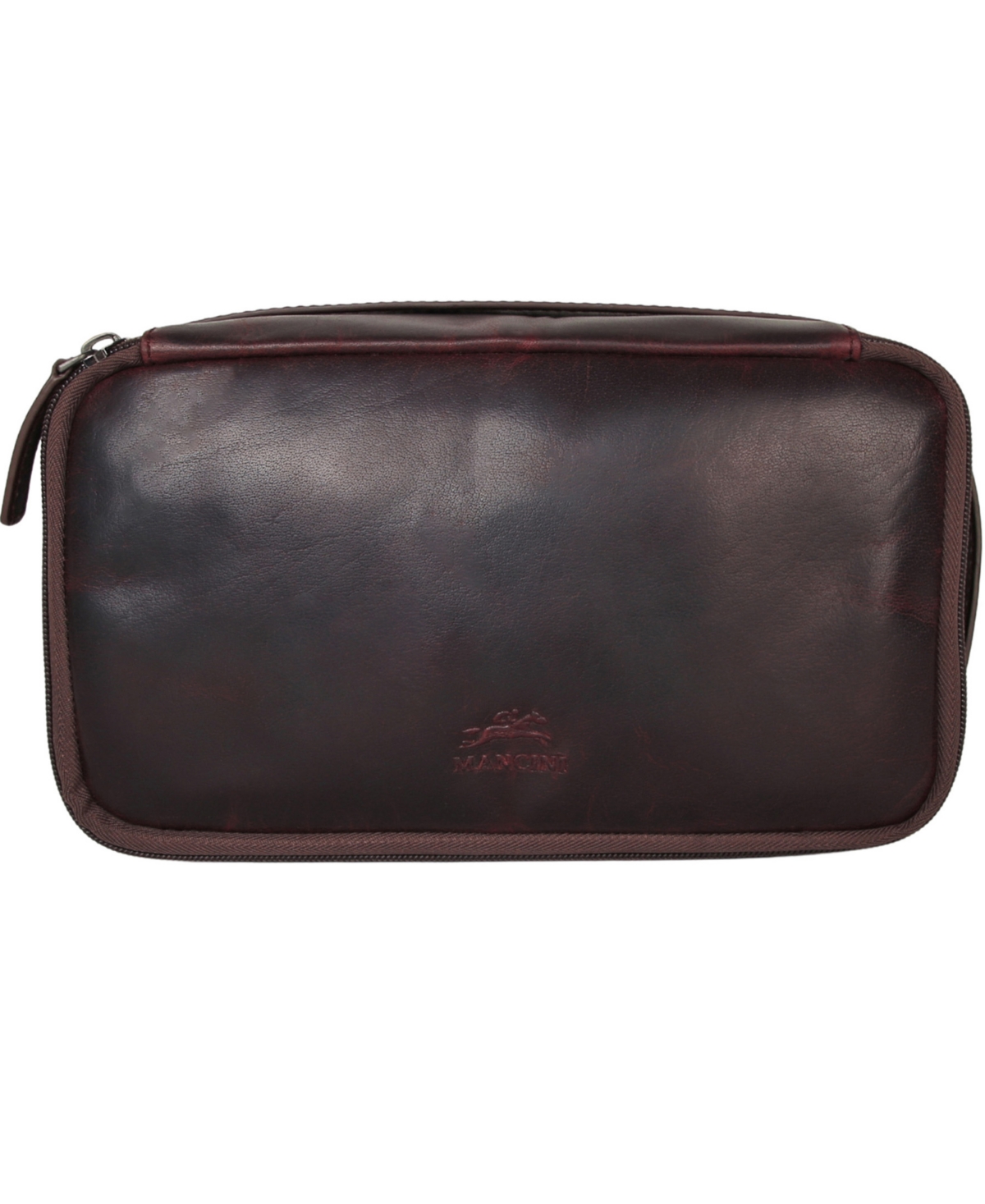 Click here for Mancini Mens Classic Toiletry Bag - Brown prices
