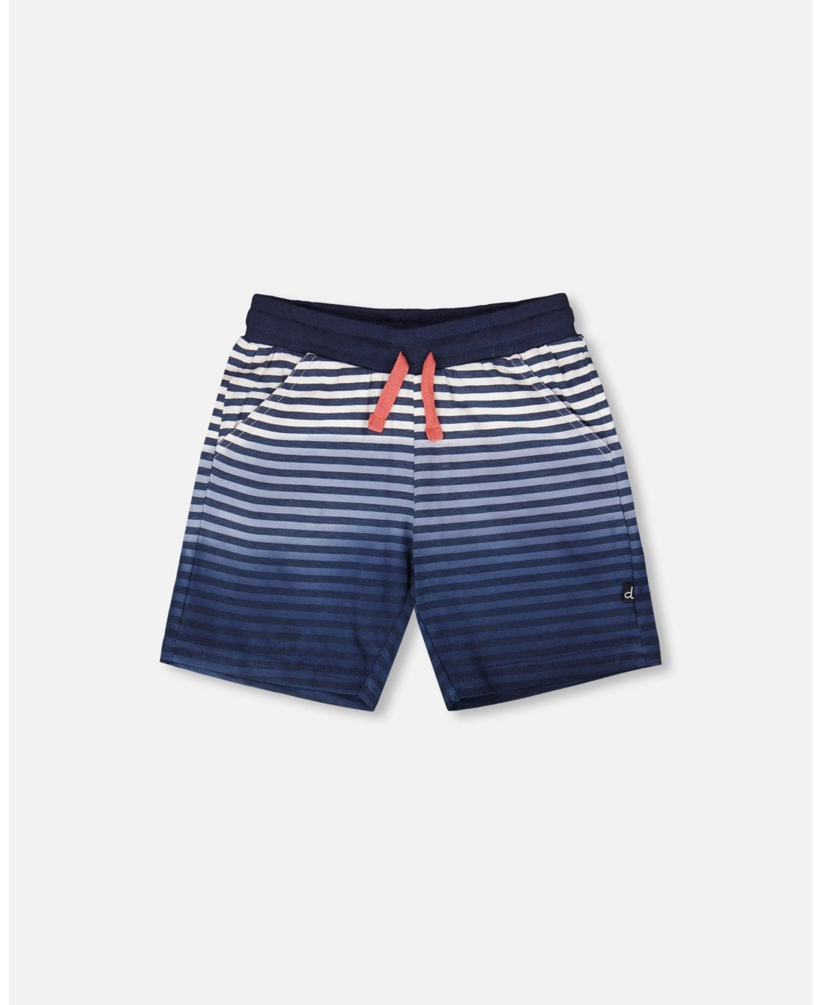 Click here for Deux par Deux Big Boys Cotton Shorts - Striped gra... prices