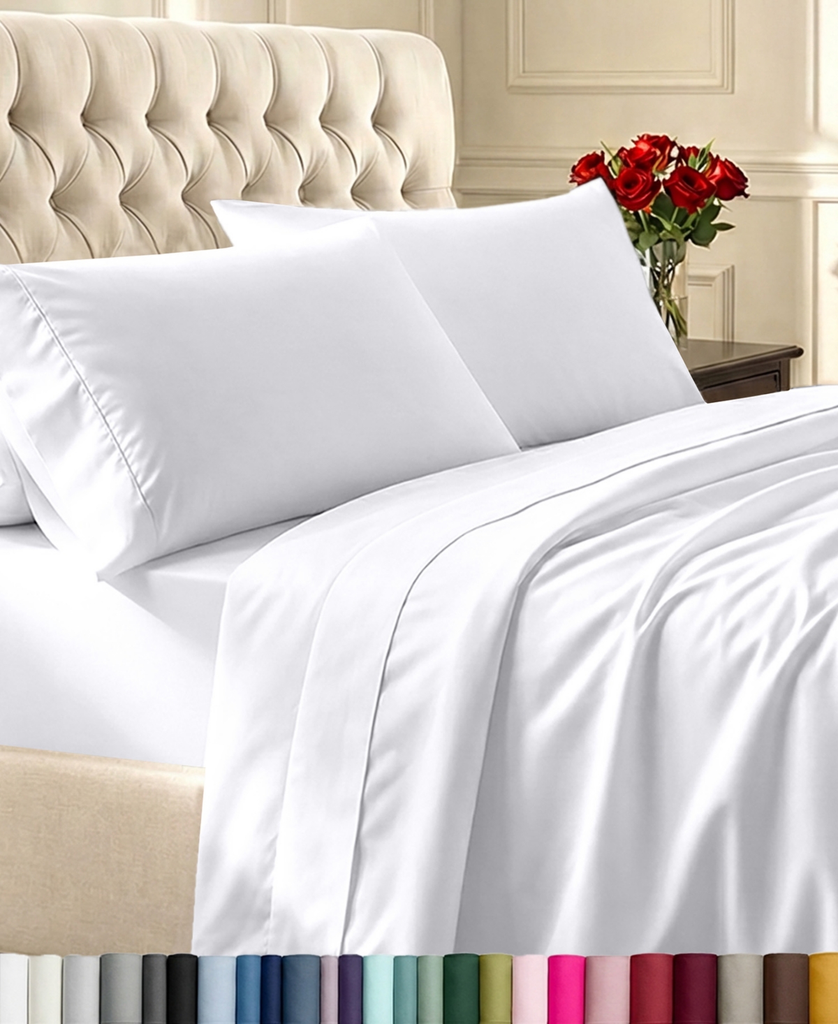 Click here for 6 Piece Sheet Set with 4 Pillowcases - 400 Thread... prices