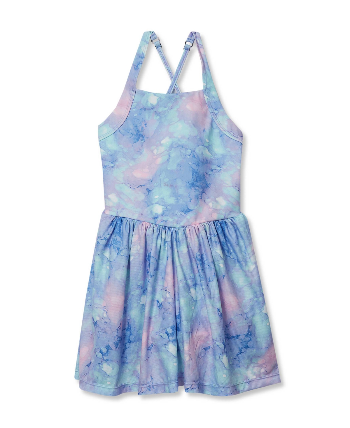 Click here for Lands End Girls Active Tank Dress - Watercolor bub... prices