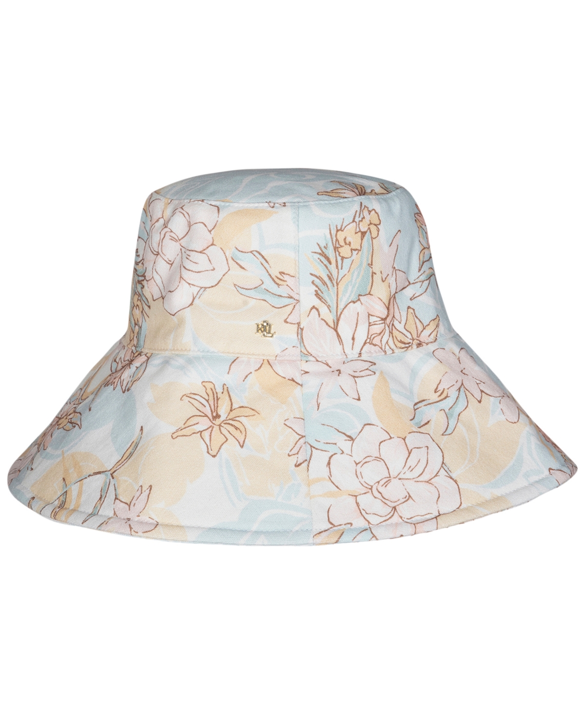 Click here for Lauren Ralph Lauren Printed Sun Hat - Cream Blue F... prices